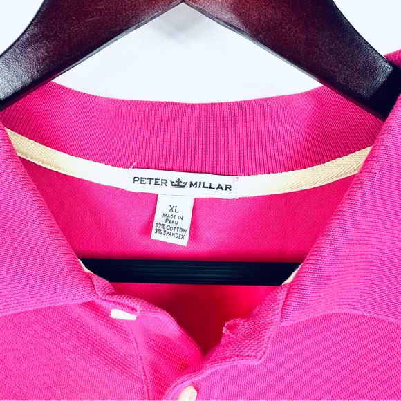 Peter Millar | Shirts | Peter Millar Golf Polo Mens Xl Front Crown Logo ...
